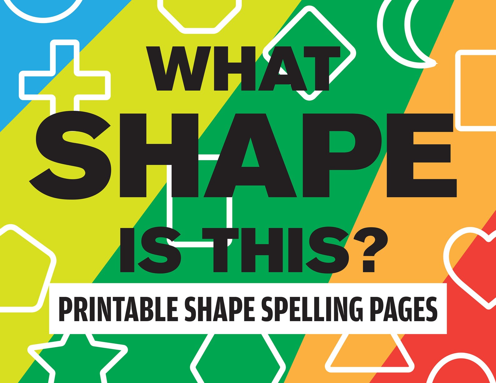 13 PRINTABLE Spelling/writing SHAPES Pages - Etsy