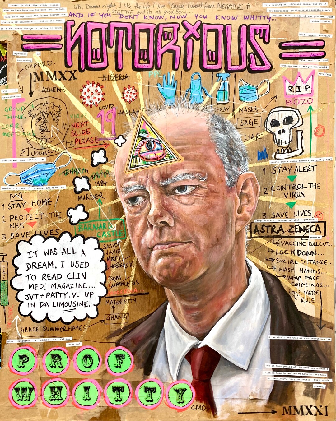 Notorious: Christopher John Macrae Whitty CB FRCP FFPH Fmedsci 2021 - Etsy