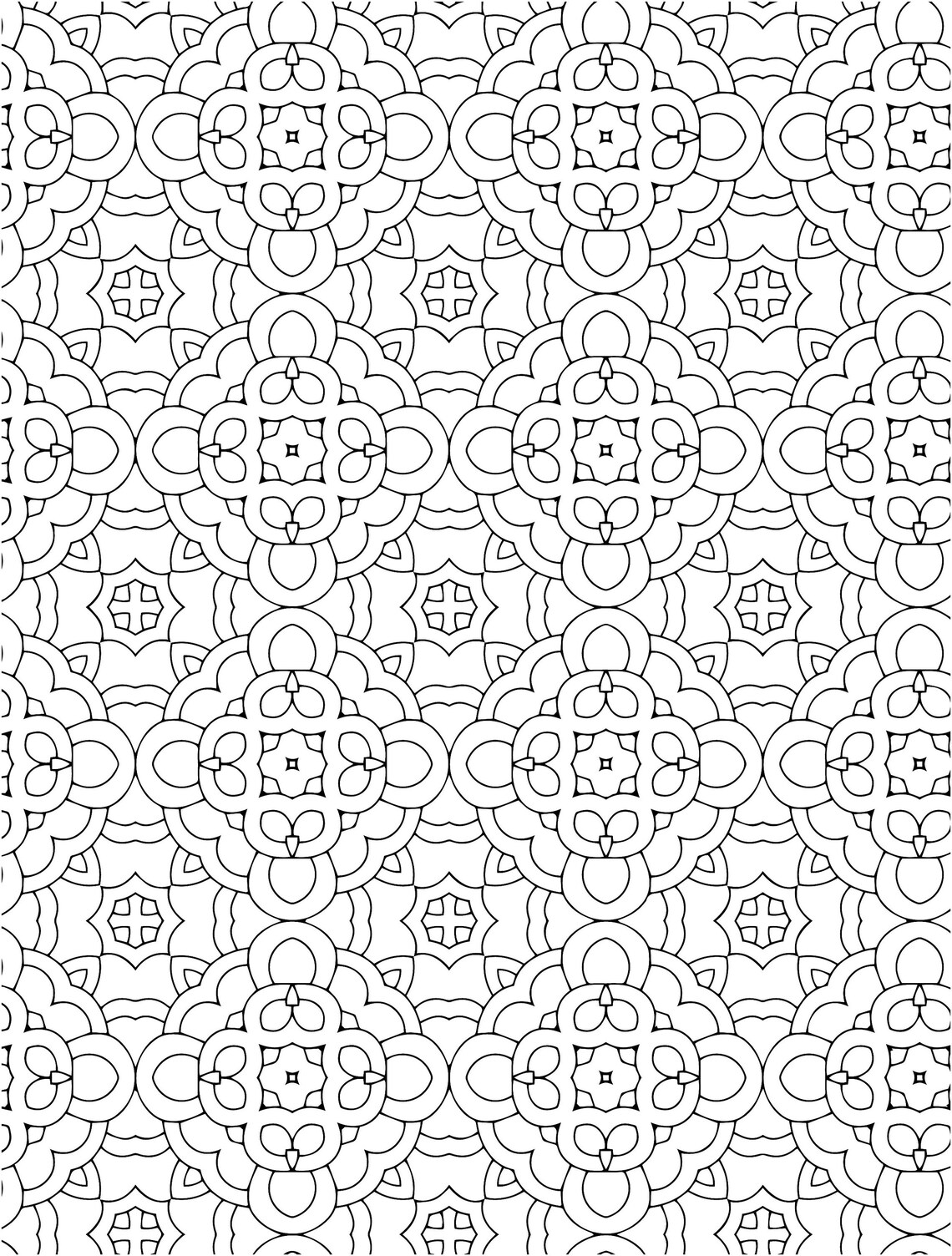 Mandala Pattern Coloring Book Pages - Etsy