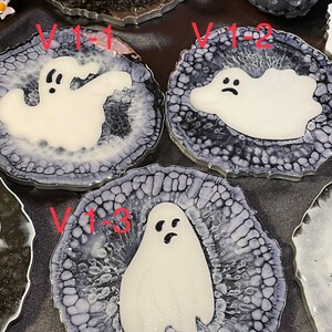 Ghost Resin Coasters / Halloween Decor - Etsy