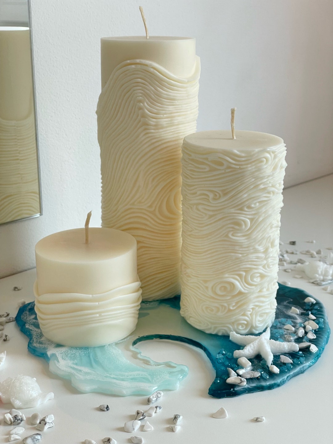 Trio Wave Candles - Perfect Gift for Any Occasion - Etsy
