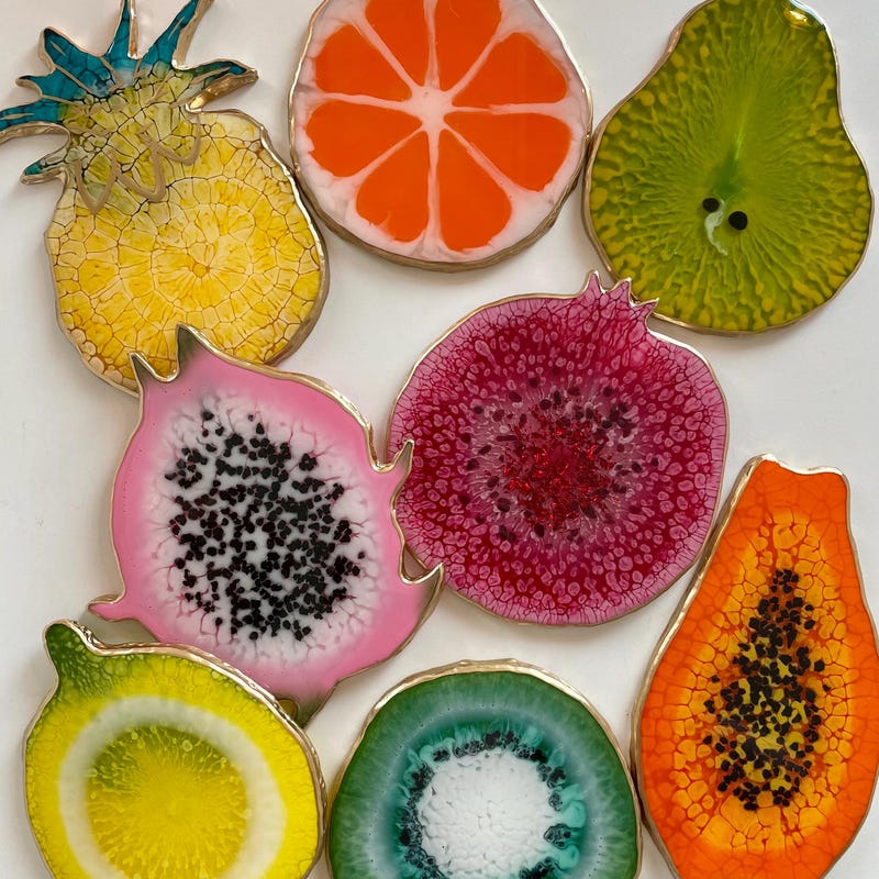 Resin Coasters - Etsy