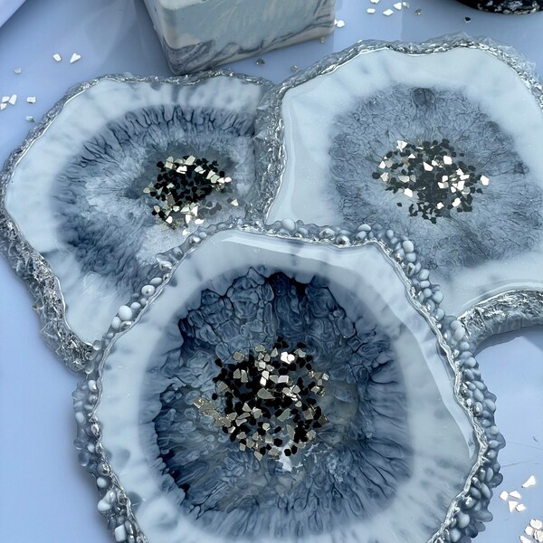 Resin Coasters Set - Etsy