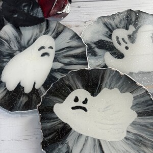 Ghost Resin Coasters / Halloween Decor - Etsy