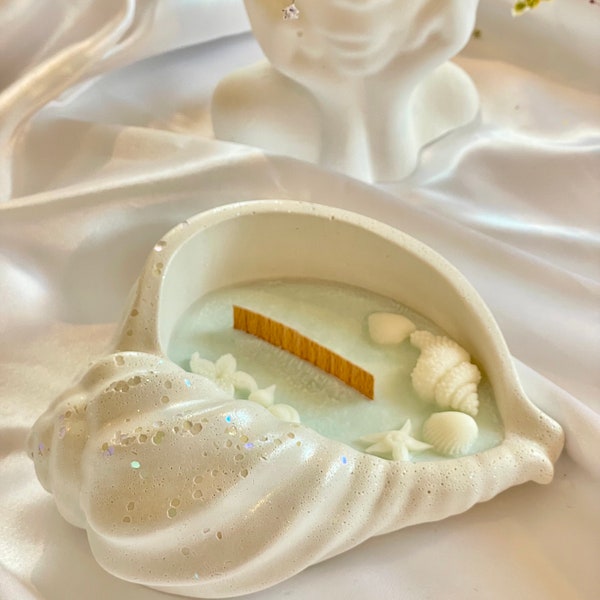 Seashell Candle - Etsy
