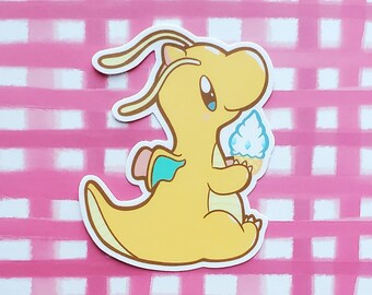 Shiny Dragonite Vinyl Sticker - Etsy