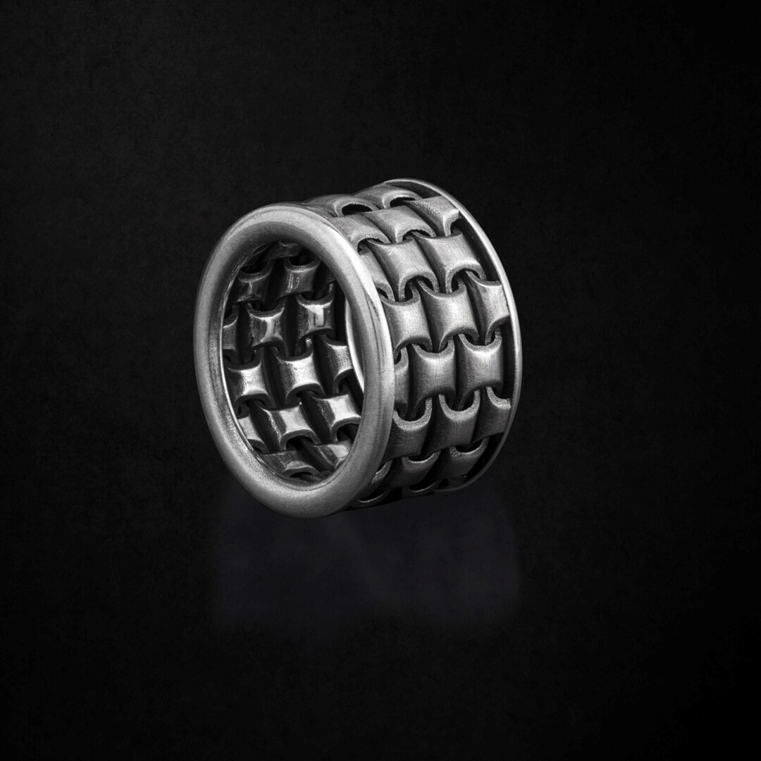 Morpheus 925k Oxidized Sterling Silver Ring. Inspired by Greek ...