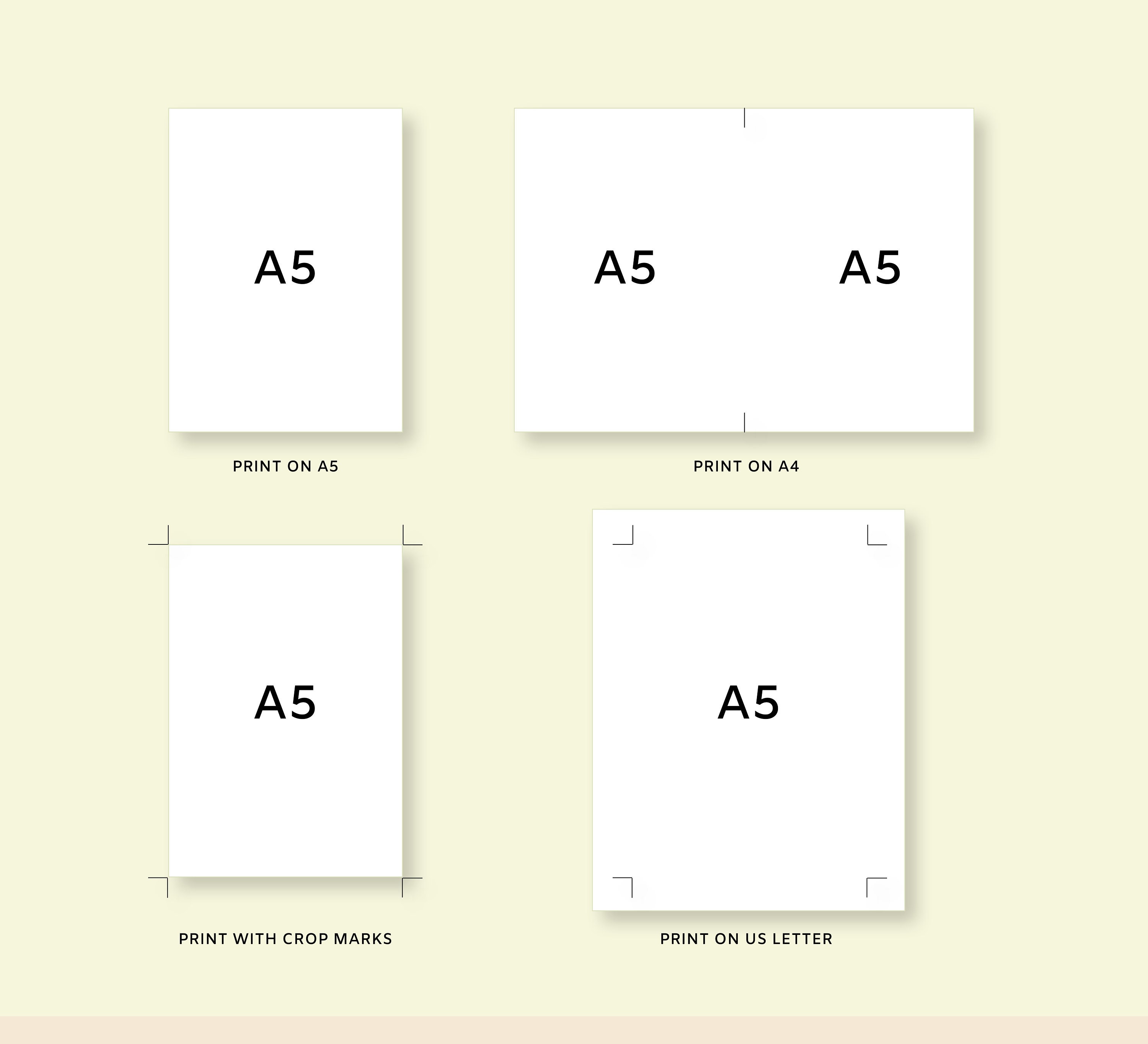 A5 Perfect Planner Bundle/ Printable Pdf Template/ Undated Refill ...