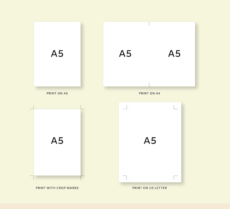 Weekly Meal Planner/ A5 Printable Template/ Instant Download/ Food ...