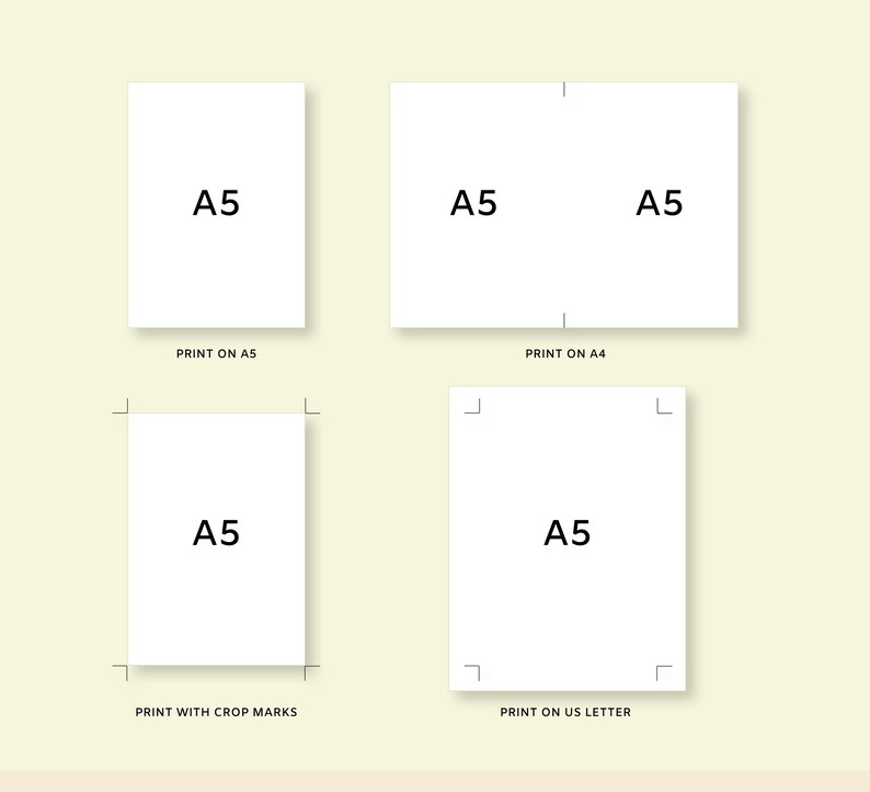 A5 Printable Monthly Review/ Insert Template Agenda/ Monthly Reflection ...