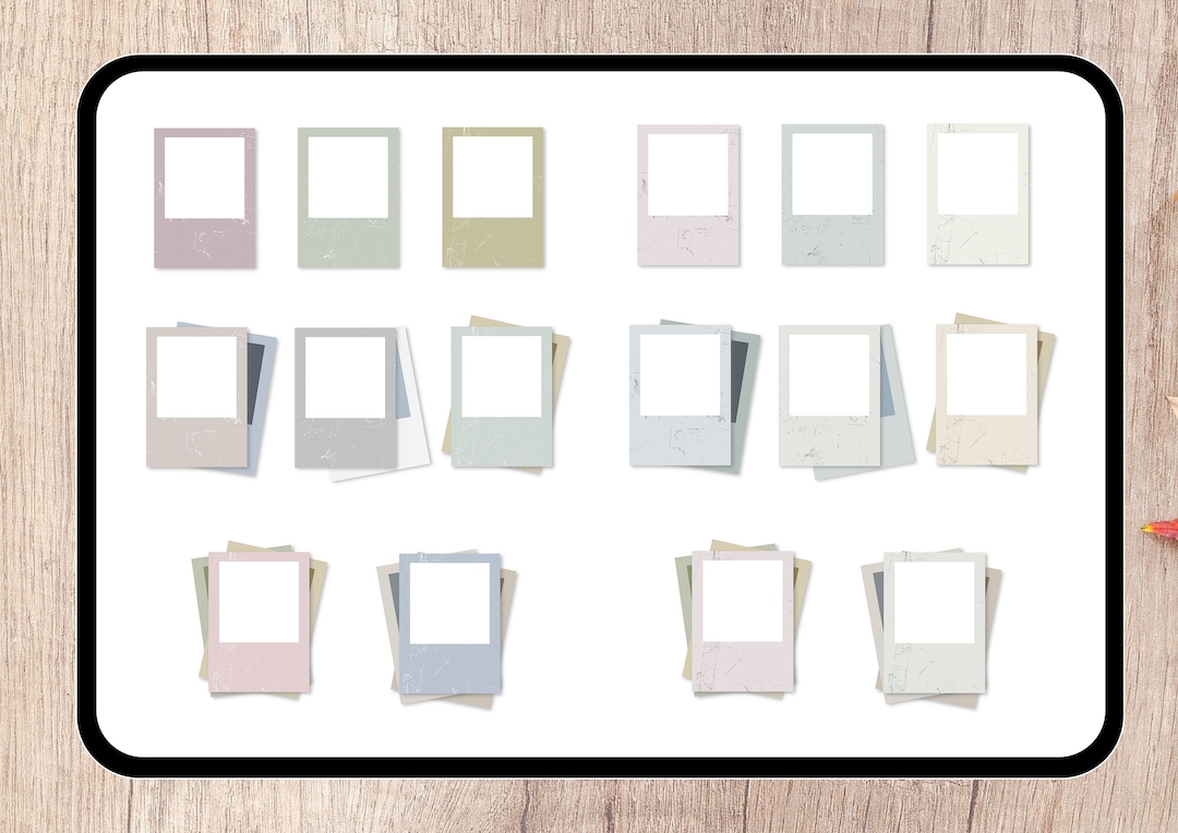 Digital Photo Frames for Digital Planner - Etsy
