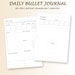 Daily Printable Bullet Journal Layout/ Undated Organized Planner/day on ...