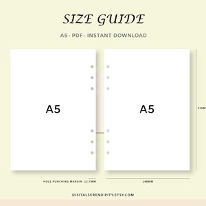 A5 Perfect Planner Bundle/ Printable Pdf Template/ Undated Refill ...