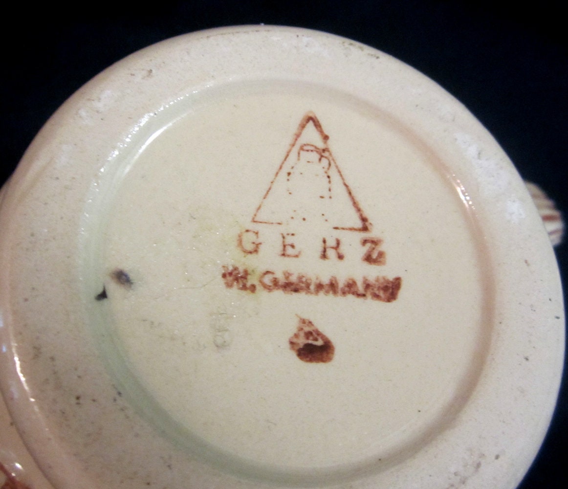 Vintage GERZ Pottery small Stein-type Mug Marked Germany - Etsy.de