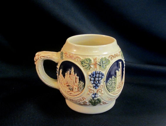 Vintage GERZ Pottery small Stein-type Mug Marked Germany | Etsy