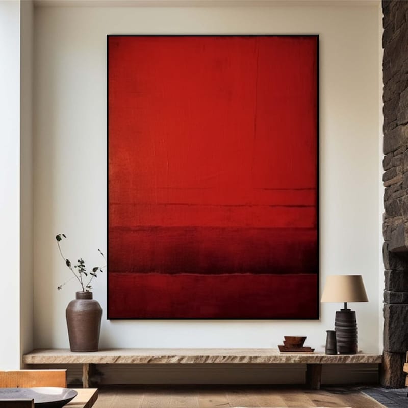Red Wall Decor - Etsy
