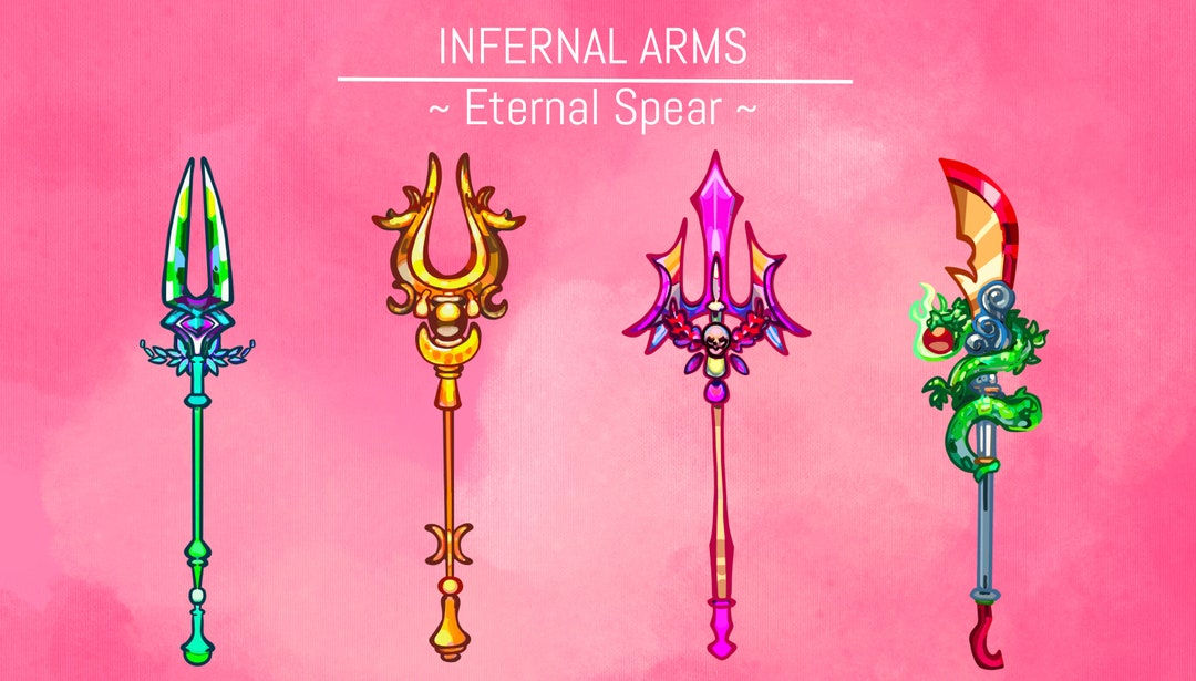 Infernal Arms Eternal Spear Rainbow Acrylic Charms - Etsy