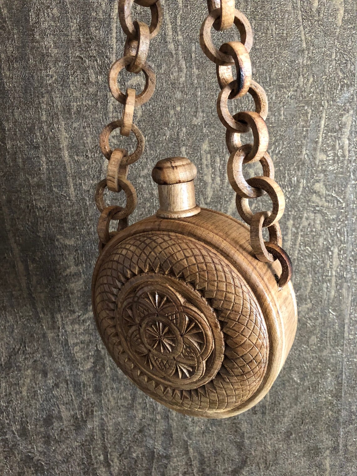 Wooden Flask Walnut Mountain Wood Flask Great Gift for - Etsy