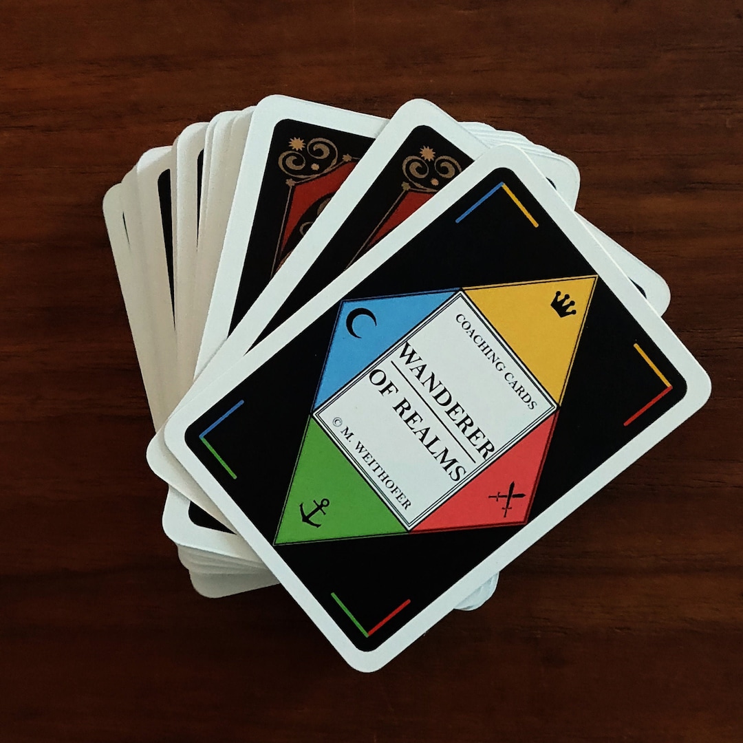 Oracle Cards WANDERER OF REALMS, Divination Card Set for Wiccan Witches ...