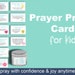 Prayer Prompt Cards for Kids - Printable Christian Prayer Cards, Bible ...
