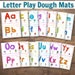 Letter Play Dough Mats - Learn the ABC'S With Play-doh! Two Sets of 26 ...