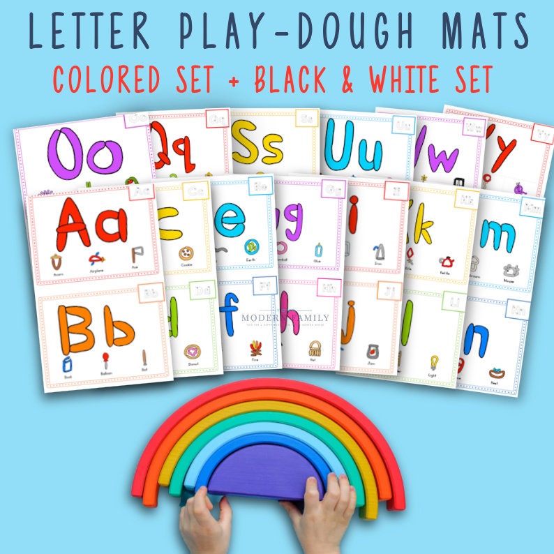 Alphabet Play Dough Mats – ABC Learning Activity (digital Download) - Etsy