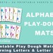 Letter Play Dough Mats - Learn the ABC'S With Play-doh! Two Sets of 26 ...