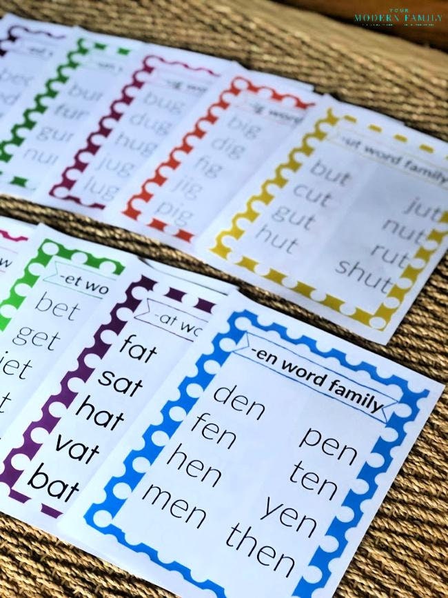 12 Word Family Posters - Etsy