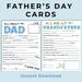 Fathers Day Survey Printable | All About Dad Questionnaire | Kids ...