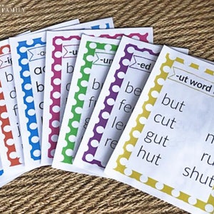 12 Word Family Posters - Etsy