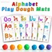 Letter Play Dough Mats - Learn the ABC'S With Play-doh! Two Sets of 26 ...