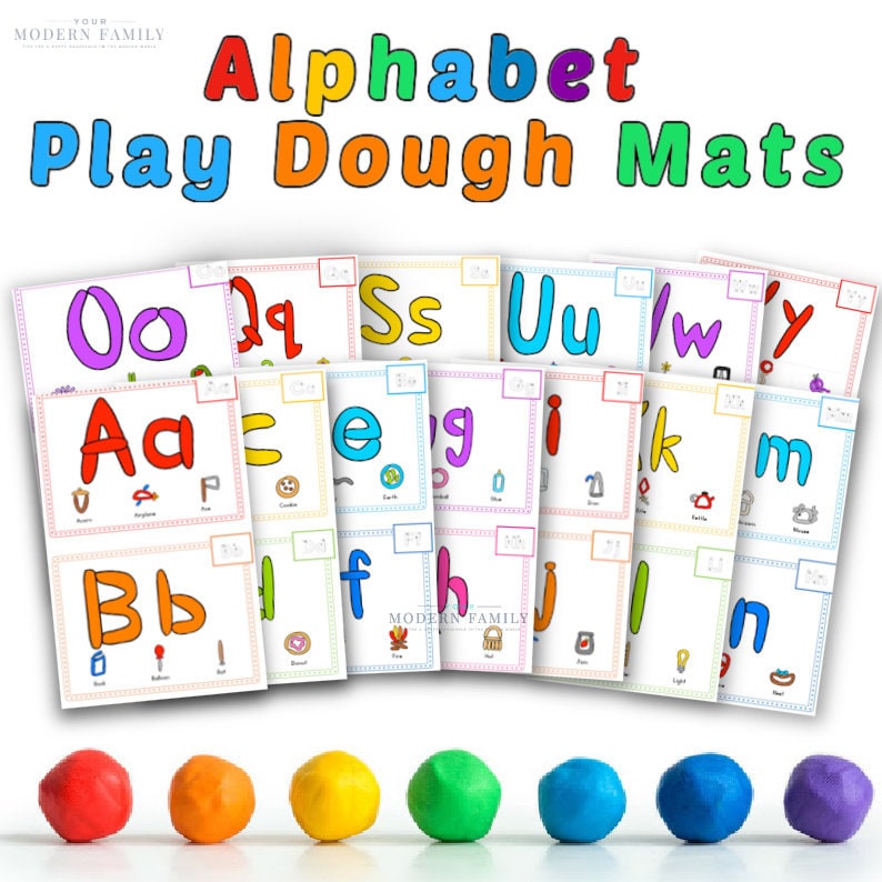 Alphabet Play Dough Mats – ABC Learning Activity (digital Download) - Etsy