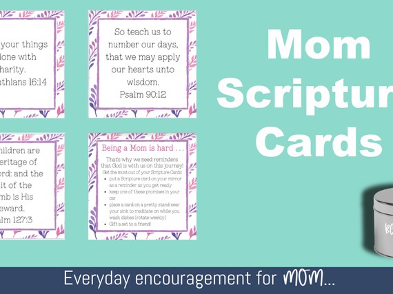 Mom Scripture Cards | Etsy