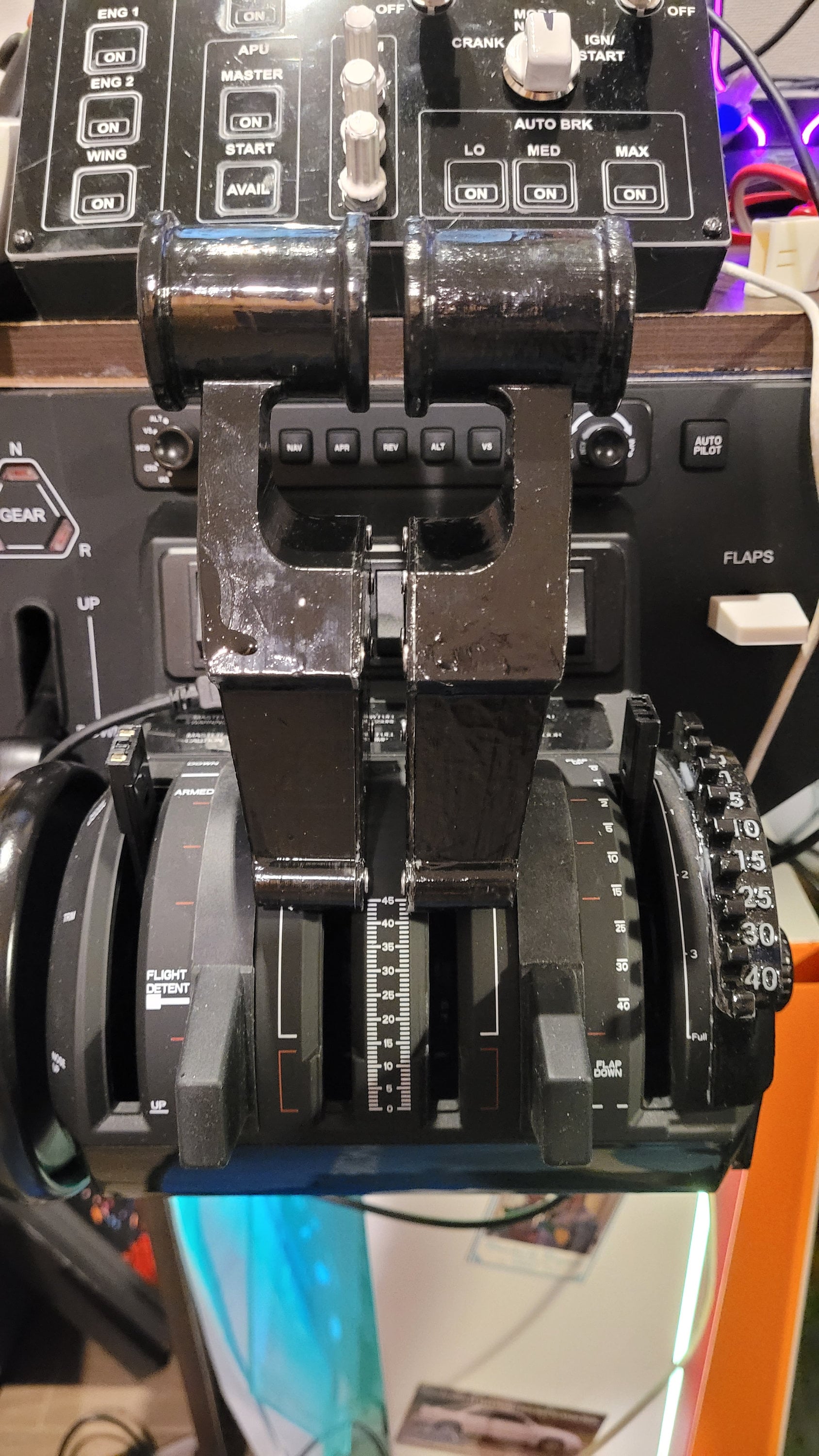 Flight Sim Throttle Lever Airbus A320, With Locking Reverses and ...