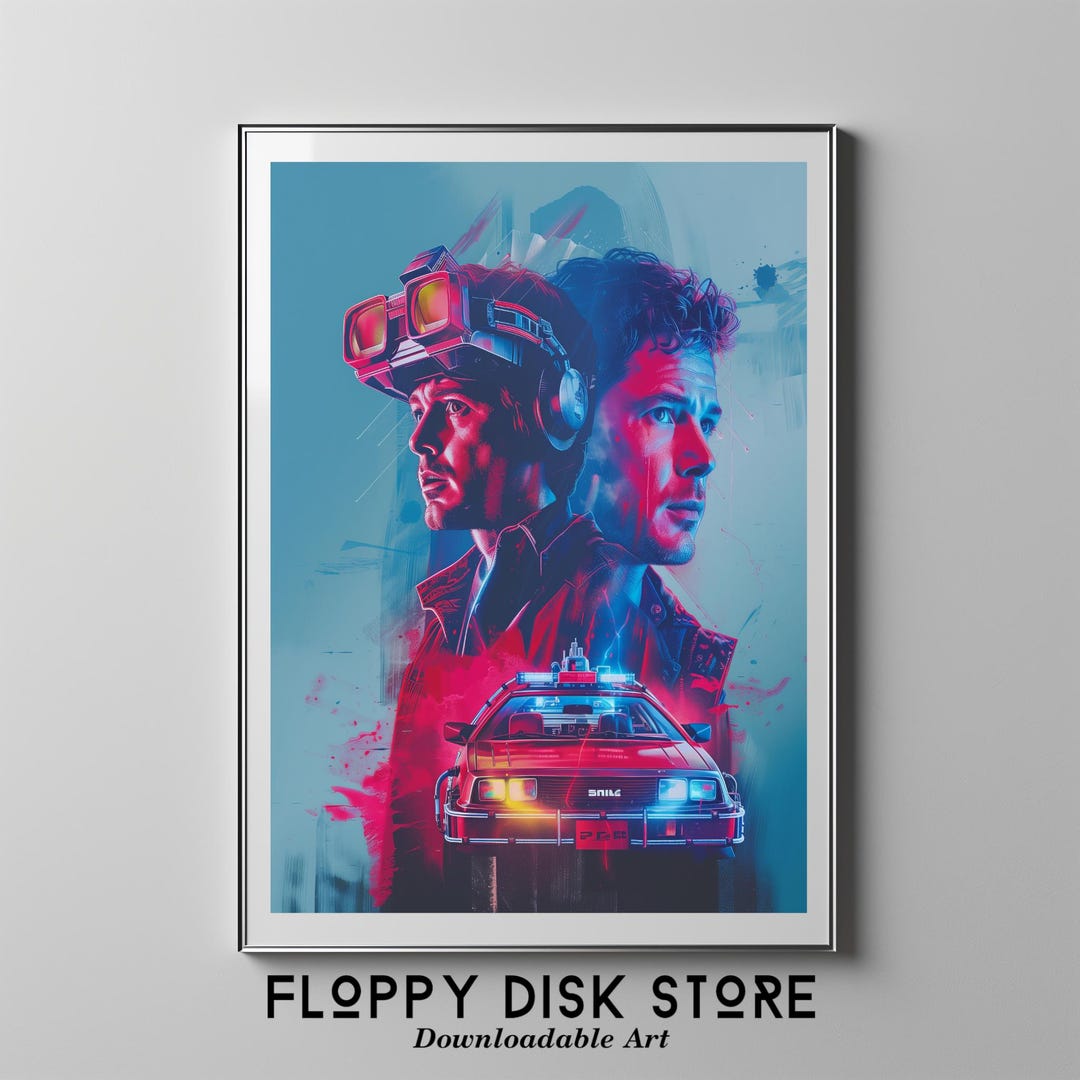 Retro Future Heroic Charge | Floppy Disk Store Downloadable PRINTABLE ...