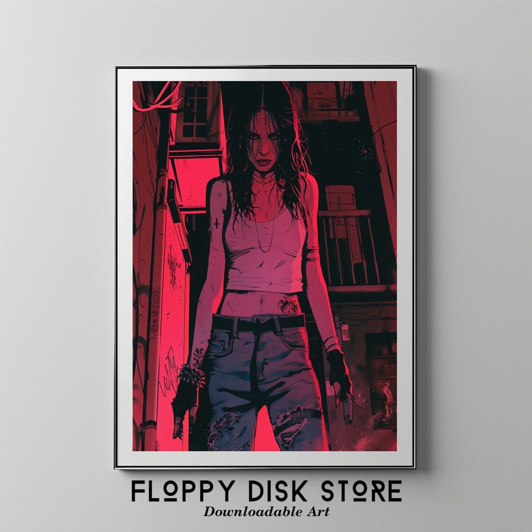 Shinobi Girl With Upside Cross Tattoo | Floppy Disk Store Downloadable ...