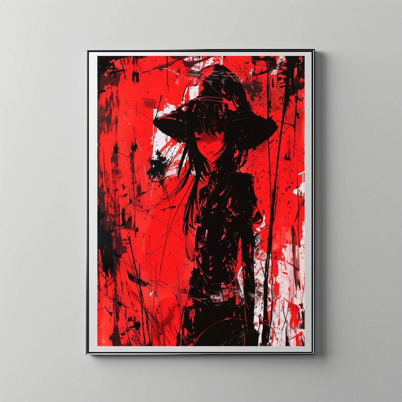 Young Anime Girl With A Hat Floppy Disk Store Downloadable PRINTABLE ...