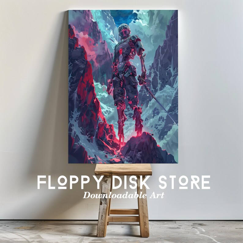 Robotic Skeleton Wielding Sword | Floppy Disk Store Downloadable ...
