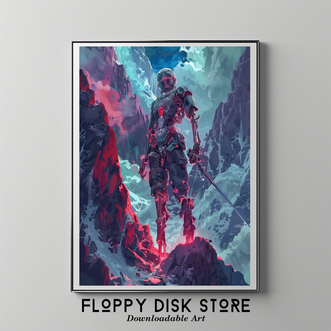 Robotic Skeleton Wielding Sword | Floppy Disk Store Downloadable ...