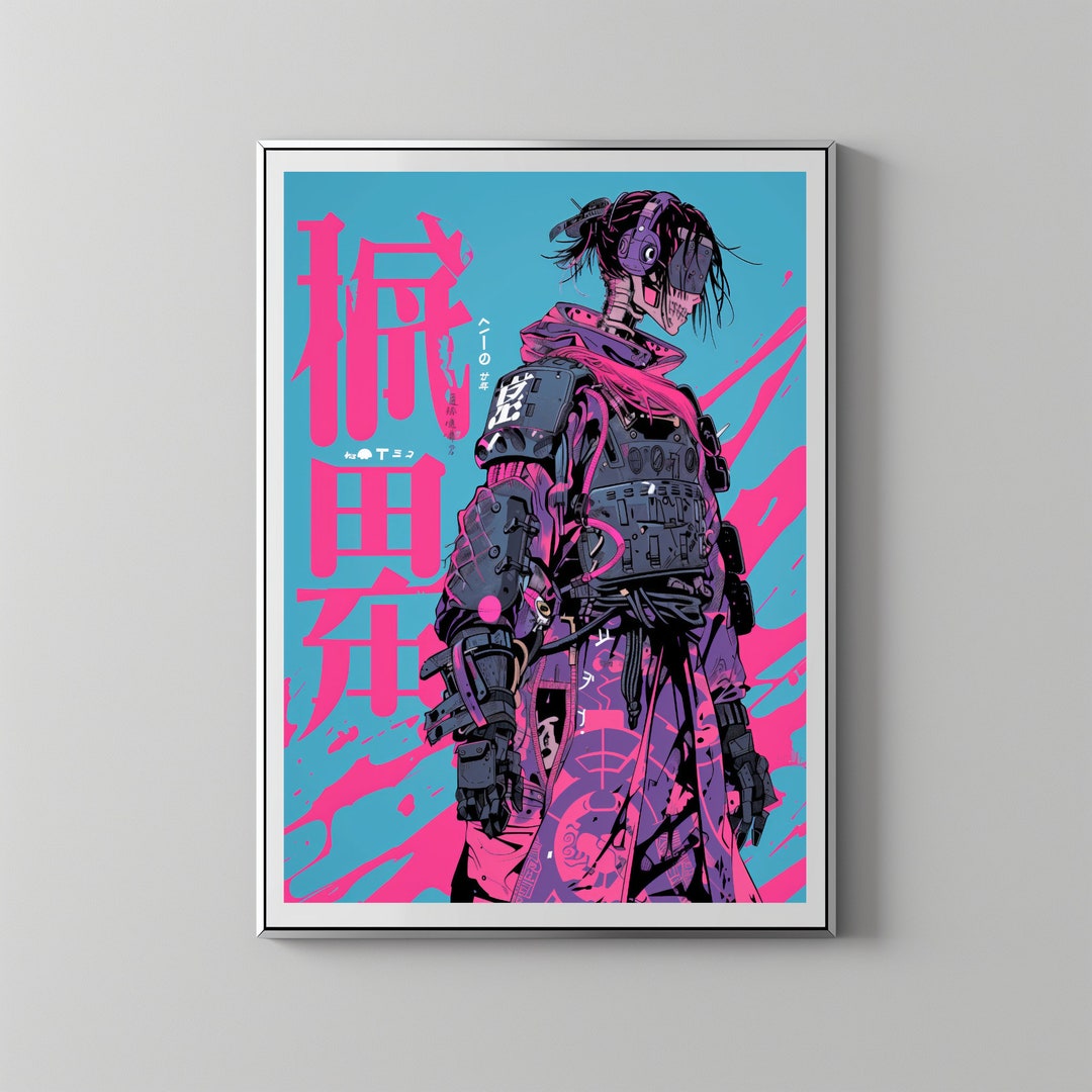 Cyber Skeleton Character in Pink and Purple Patterned Suit Floppy Disk ...