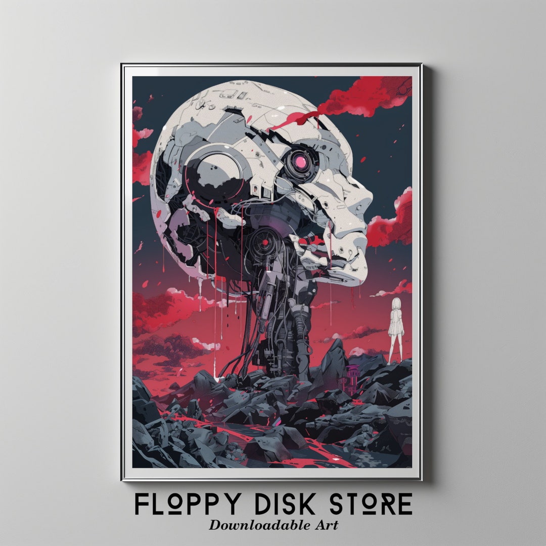 Colossal Robotic Skull in Crimson Skies | Floppy Disk Store ...