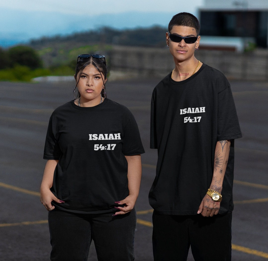 Isaiah 54:17 Bible Verse, Christian Shirts, Minimalist, Church Outfits ...