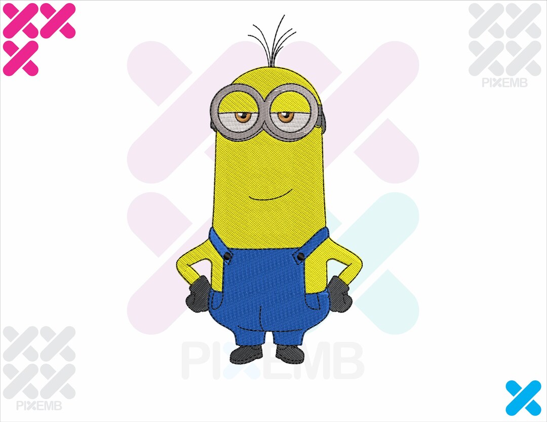 Minions Embroidery Design Machine. Automatic Embroidery Design - Etsy