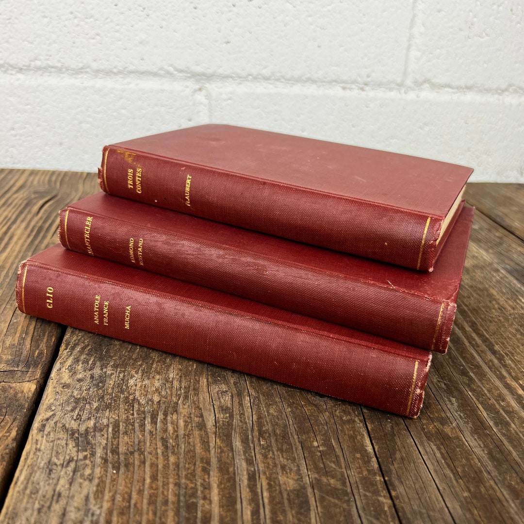 Set of 3 Books 1800 - 1900 - TROIS CONTES - CHANTECLER - Clio - French ...