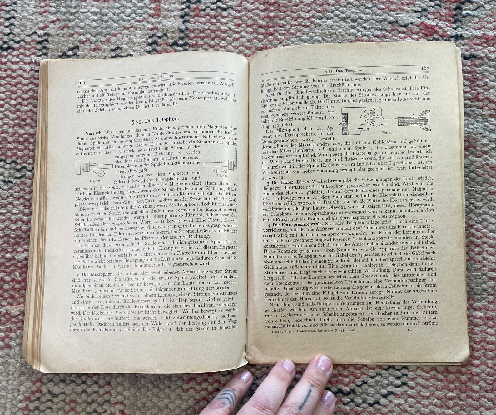 Vintage 1933 German Physics Text Book - HAHN-HENCKEL - Lehrbuch Der ...
