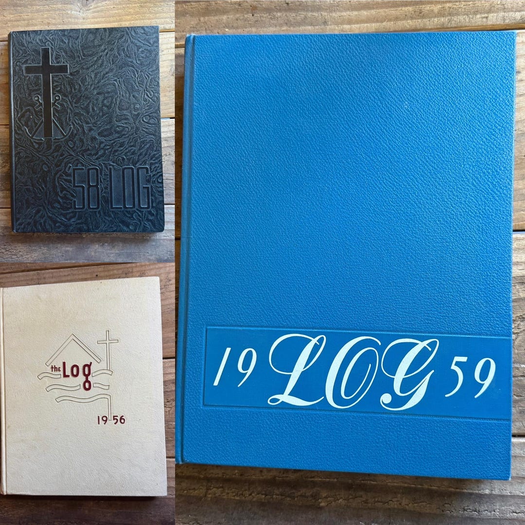 Vintage LOG Yearbooks - Set of Three - University of Portland - 1956 ...