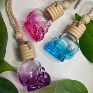 Skull Car Potion Car Potion W/ Refill Car Air Freshener Aromatic Car ...