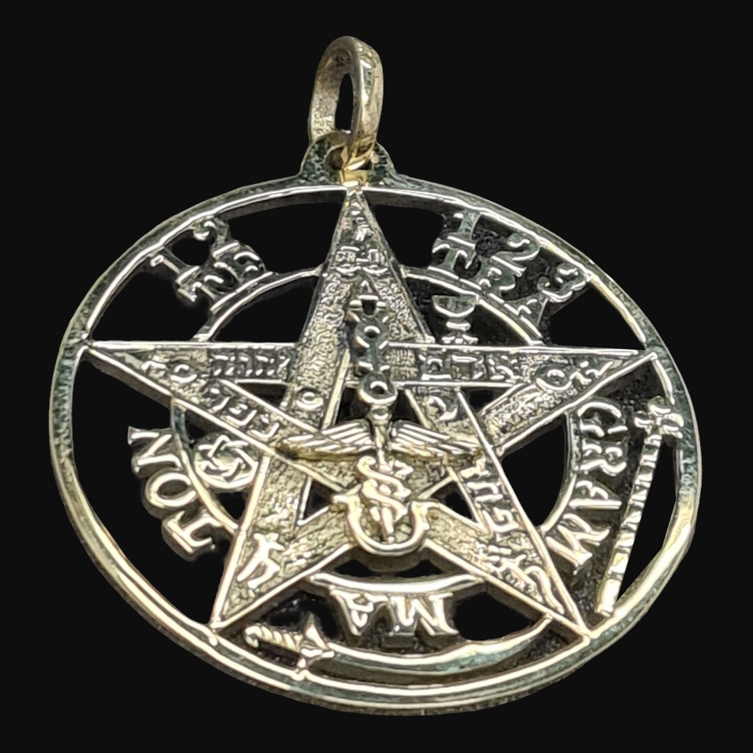 Esoteric Tetragrammaton Pendant 2.5 Cm 6 Grams in 18 K Gold Handmade - Etsy