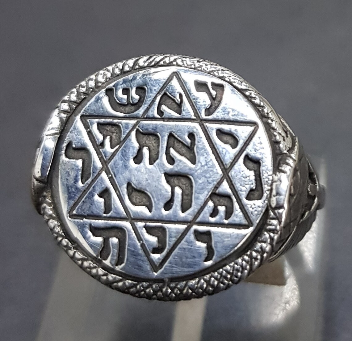 King Salomon Seal Ring in Silver | Etsy