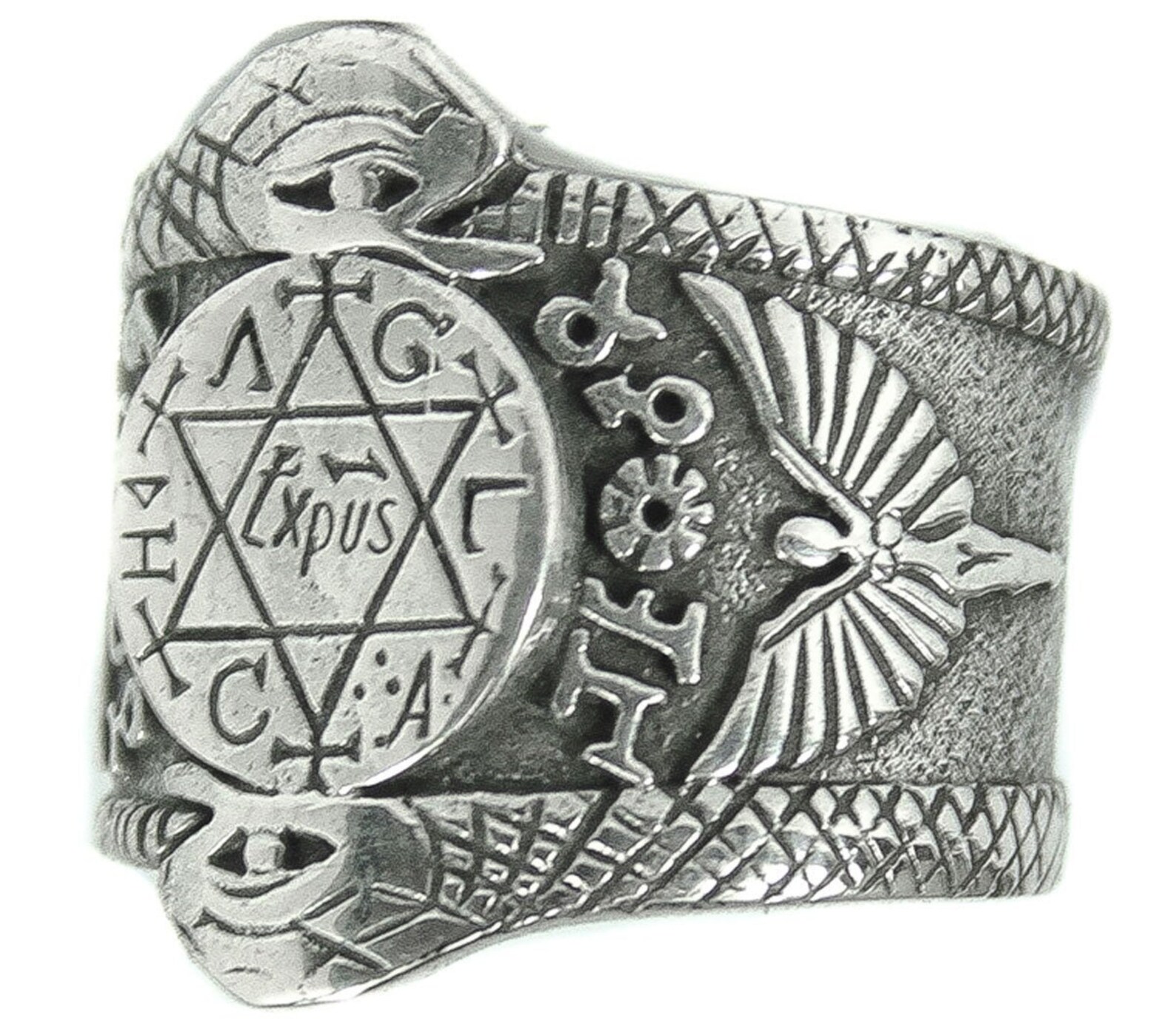 King Salomon Seal Ring In 925 Sterling Silver with fine | Etsy